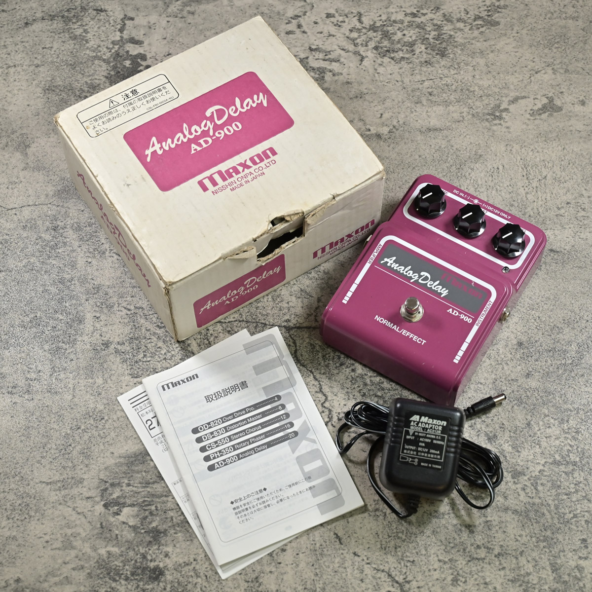 中古】MAXON / AD-900 Analog Delay 後期型 MN3008 x4 アナログ 中古】MAXON / AD-900 Analog Delay 後期型 MN3008 x4 アナログ